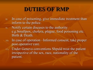 Rights & Privileges of RMP.ppt.......... | PPT