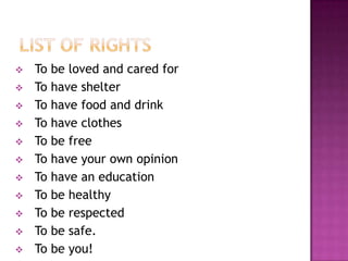 Rights & responsibilities | PPTX