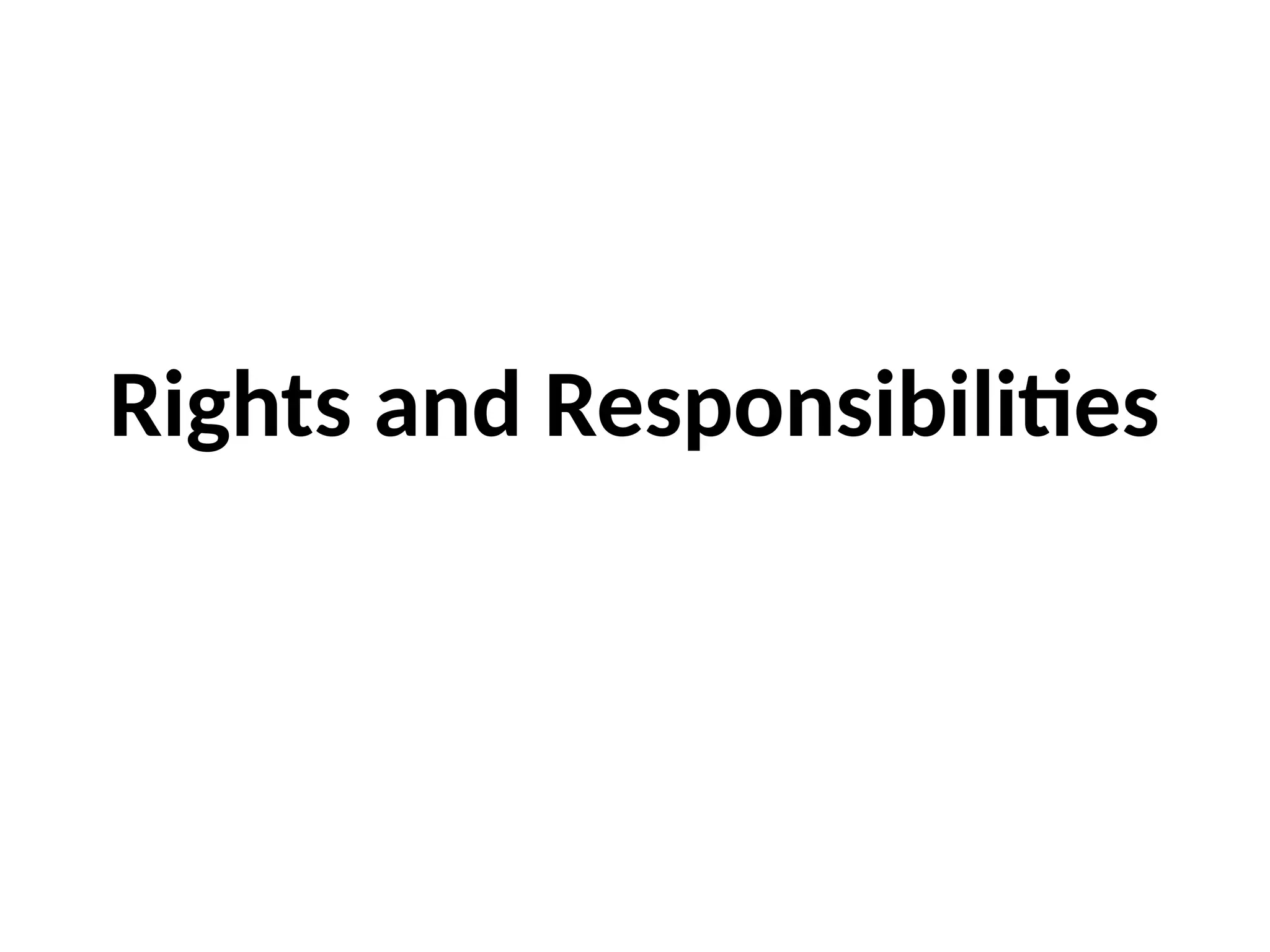 Students Rights and Responsibilities at School | PPTX