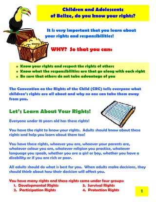 Rights And Responsibilities Of Children