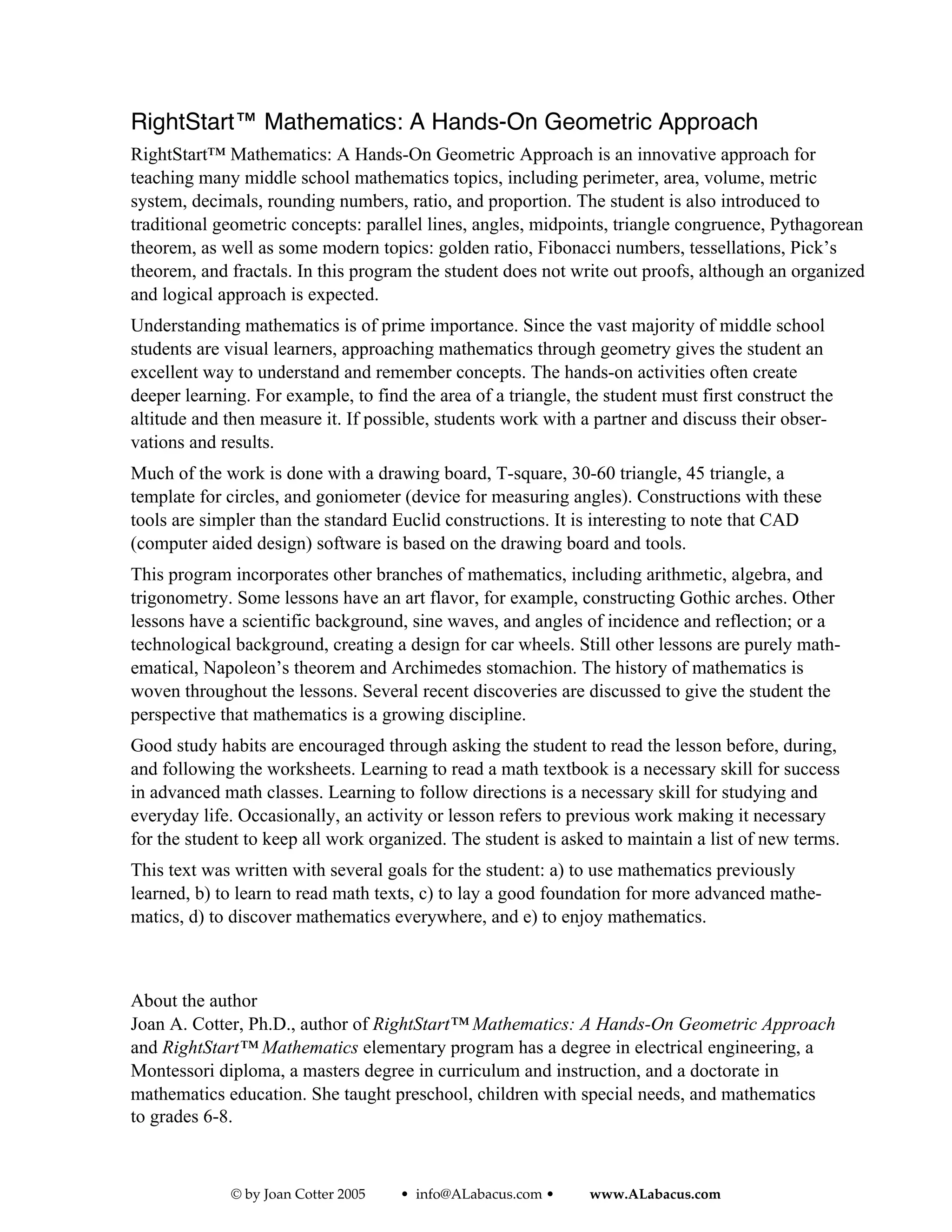 RightStart Geometry | PDF