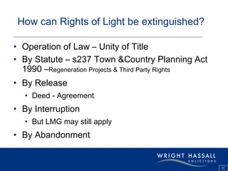 A Brief Introduction to Rights to Light | PPT