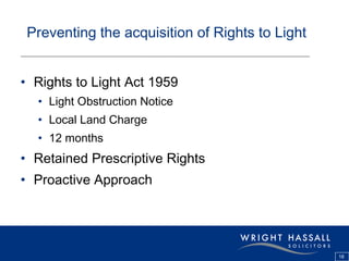 A Brief Introduction to Rights to Light | PPT | Law