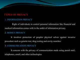 Right to privacy with special reference to marriage [ppt] | PPTX