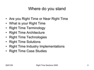Right Time Solutions | PPT