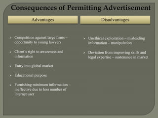 Right to advertisement of advocates | PPT