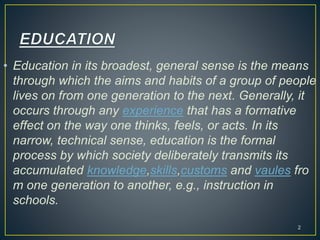 Right to education PRESENTATION | PPTX