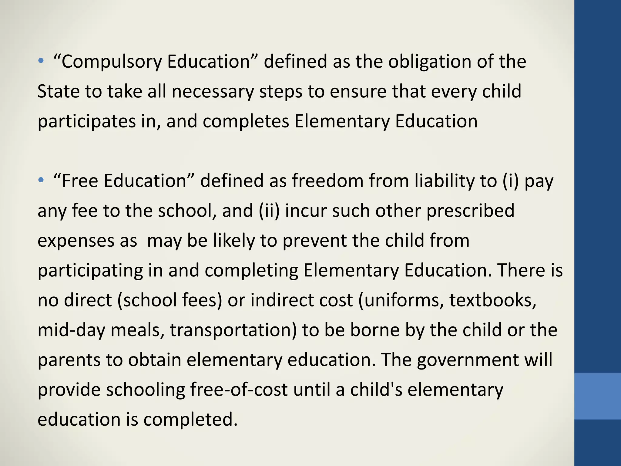 Right to education | PPTX