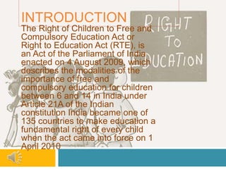 Right to education | PPTX