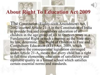 Right to education | PPTX
