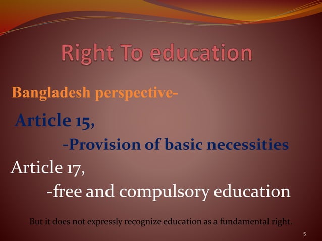 Right to education | PPTX