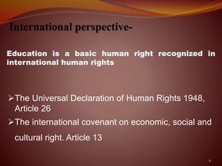 Right to education | PPTX