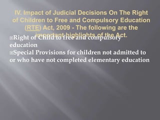 Right to education Act 2009 ppt prepared by Rajashree J Jawale | PPTX