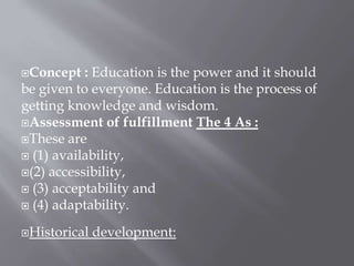 Right to education Act 2009 ppt prepared by Rajashree J Jawale | PPTX