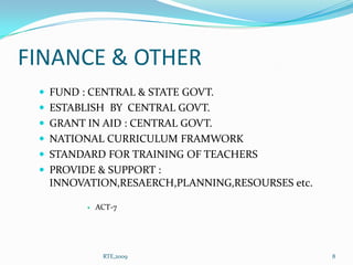 Right to education ,2009 by jangid ml | PPTX | Professional School ...