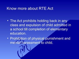 Right to education Act | PPT