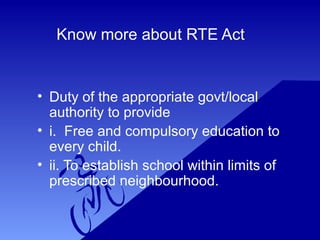 Right to education Act | PPT