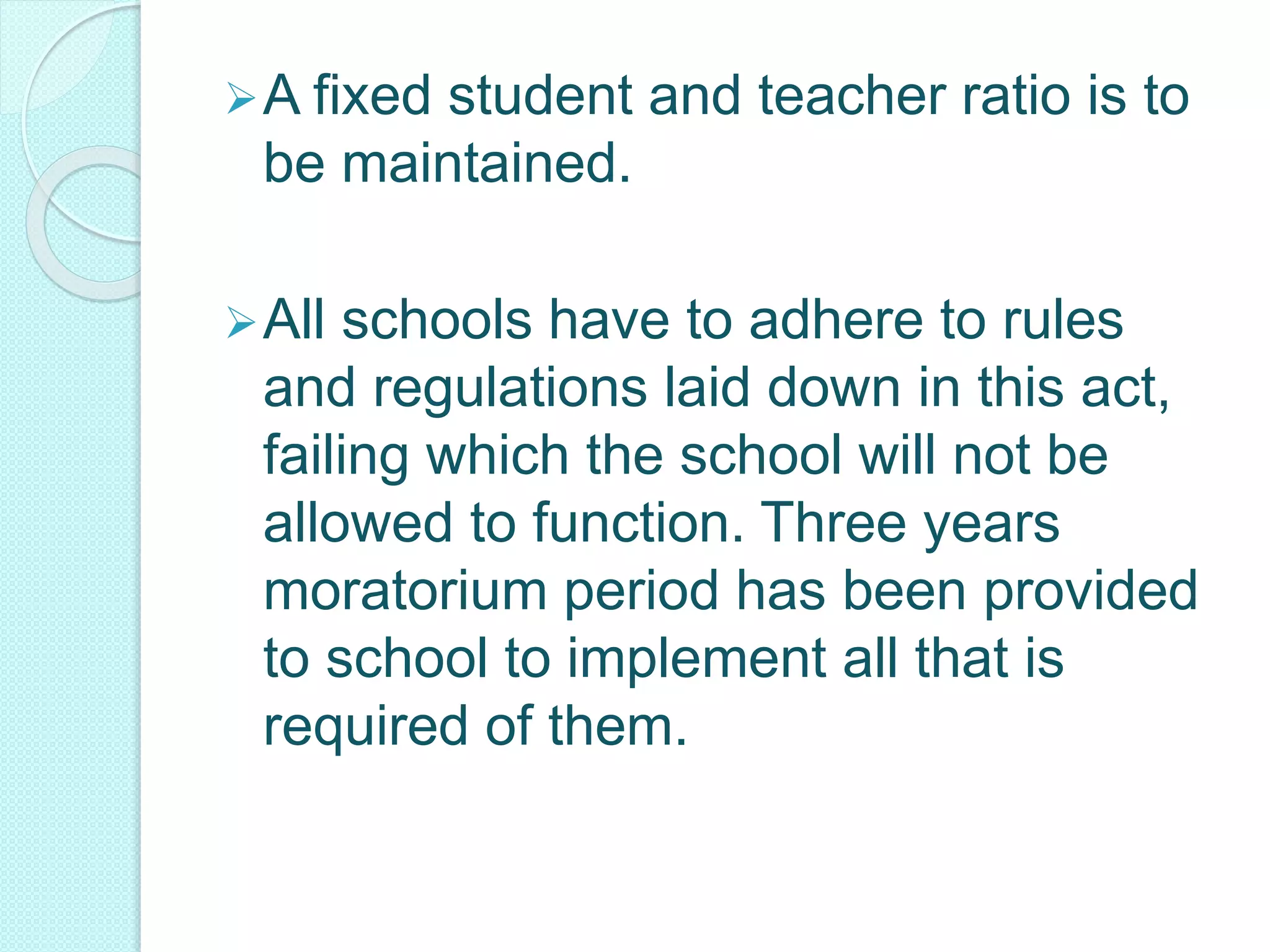 Right to education act 2009 | PPTX