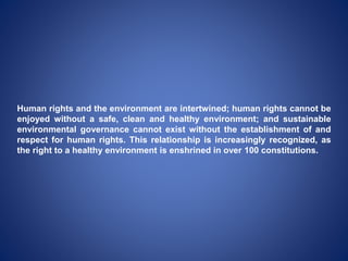 Right to environment | PPTX