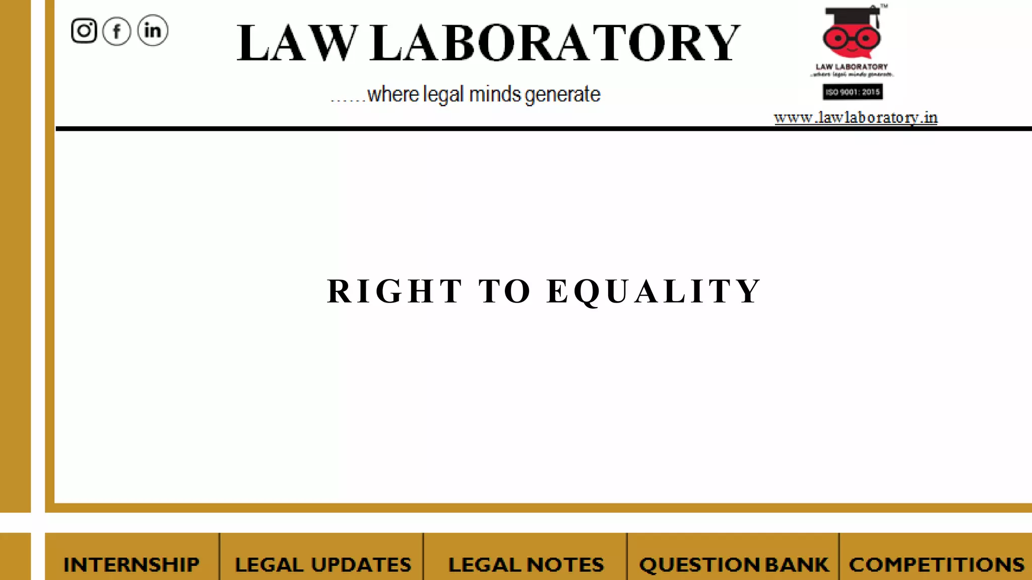 Right to Equality | PPTX