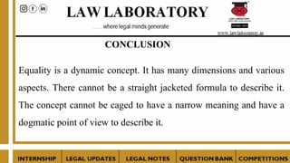 Right to Equality | PPTX