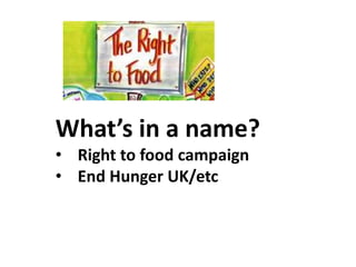 Right To Food Campaign