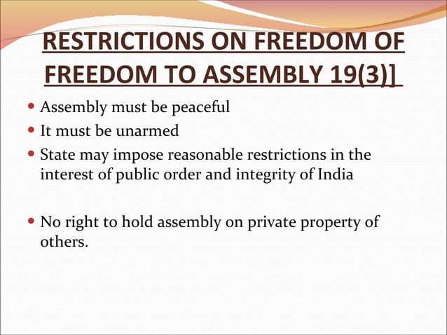 Right to freedom | PPT