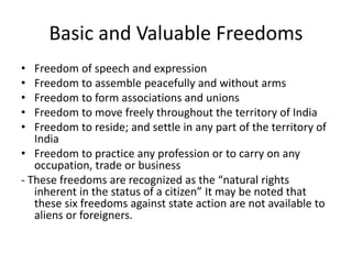 Right to freedom | PPTX
