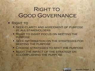 Right to good governance | PPT