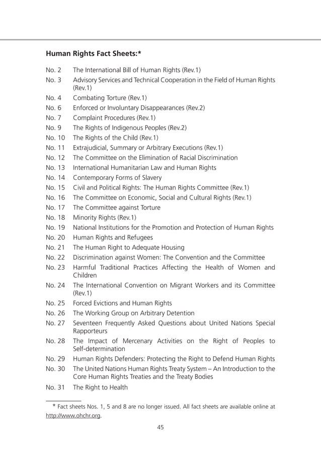 RIGHT TO HEALTH - OHCHR & World Health Organization report. | PDF