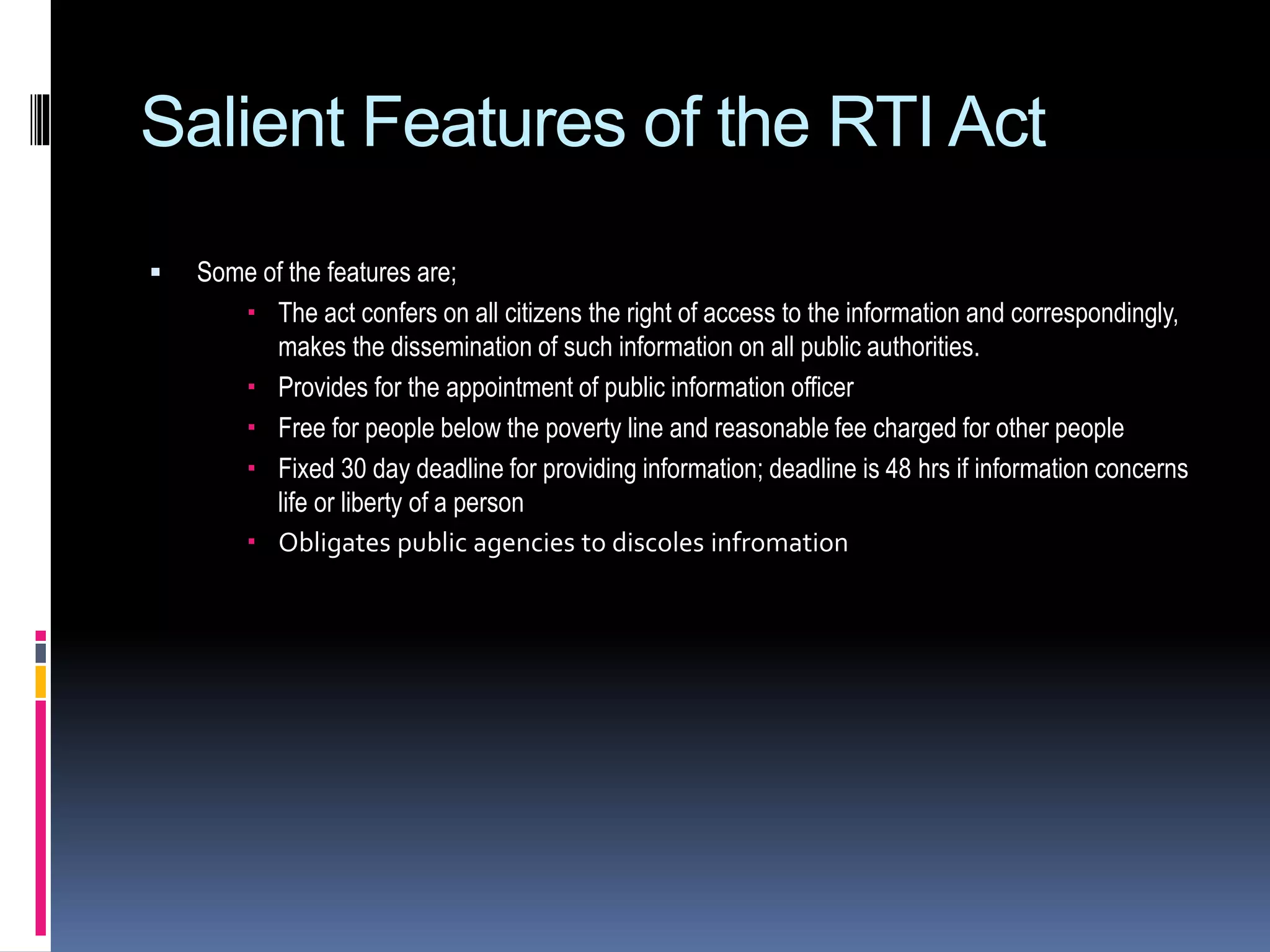 Right to Information Act | PPTX