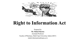 Right to information Act.pptx | Political Issues & policy | Politics