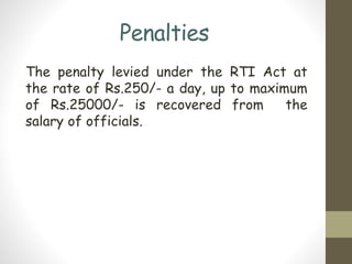 Right to Information Act, 2005 | PPTX
