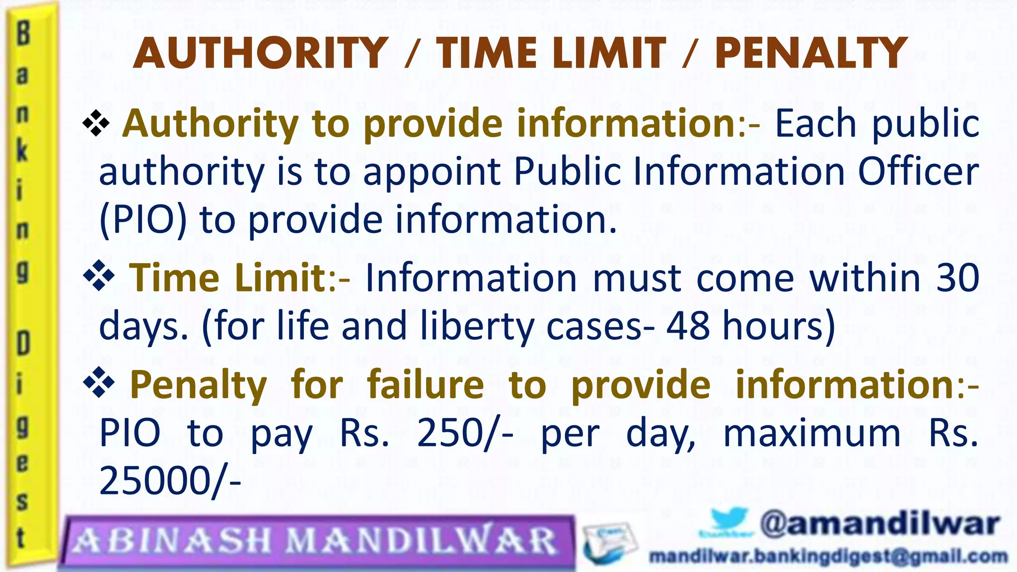 Right to information act 2005 | PDF