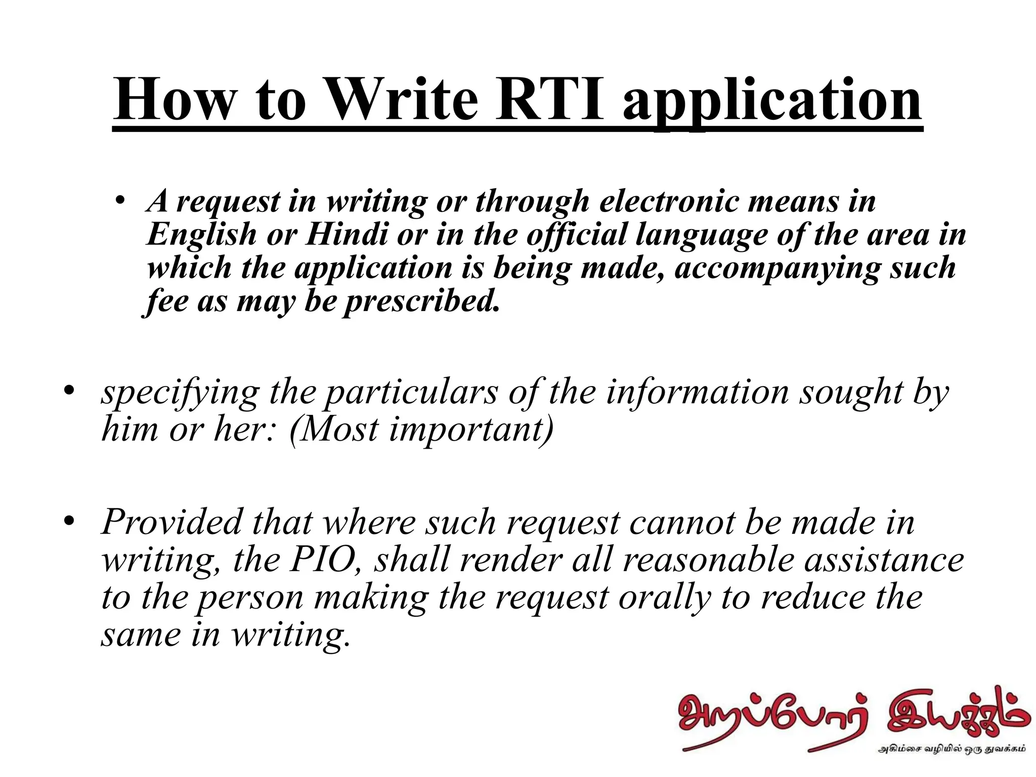 Right to Information Act 2005 - Arappor Iyakkam_.pptx