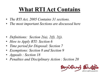 Right to Information Act 2005 - Arappor Iyakkam_.pptx