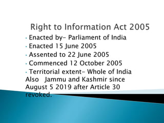 Right to Information Act 2005 by Dr. N.P.Ghadge.pptx