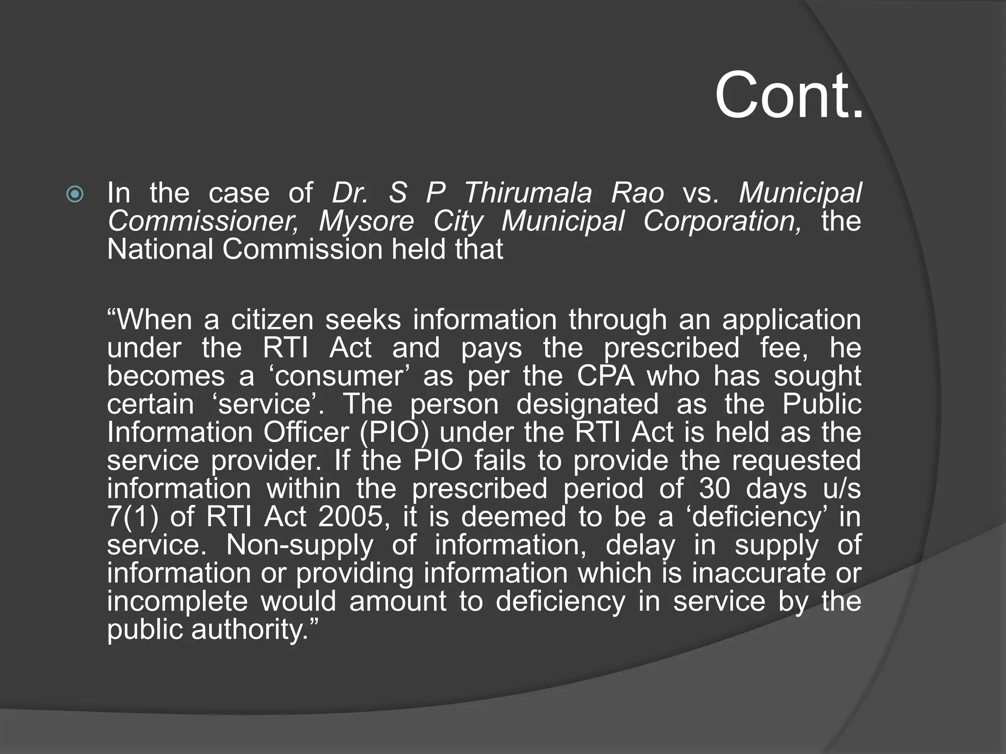 Right to information and consumer protection act | PPTX