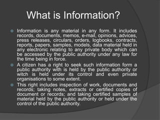 Right to information and consumer protection act | PPTX