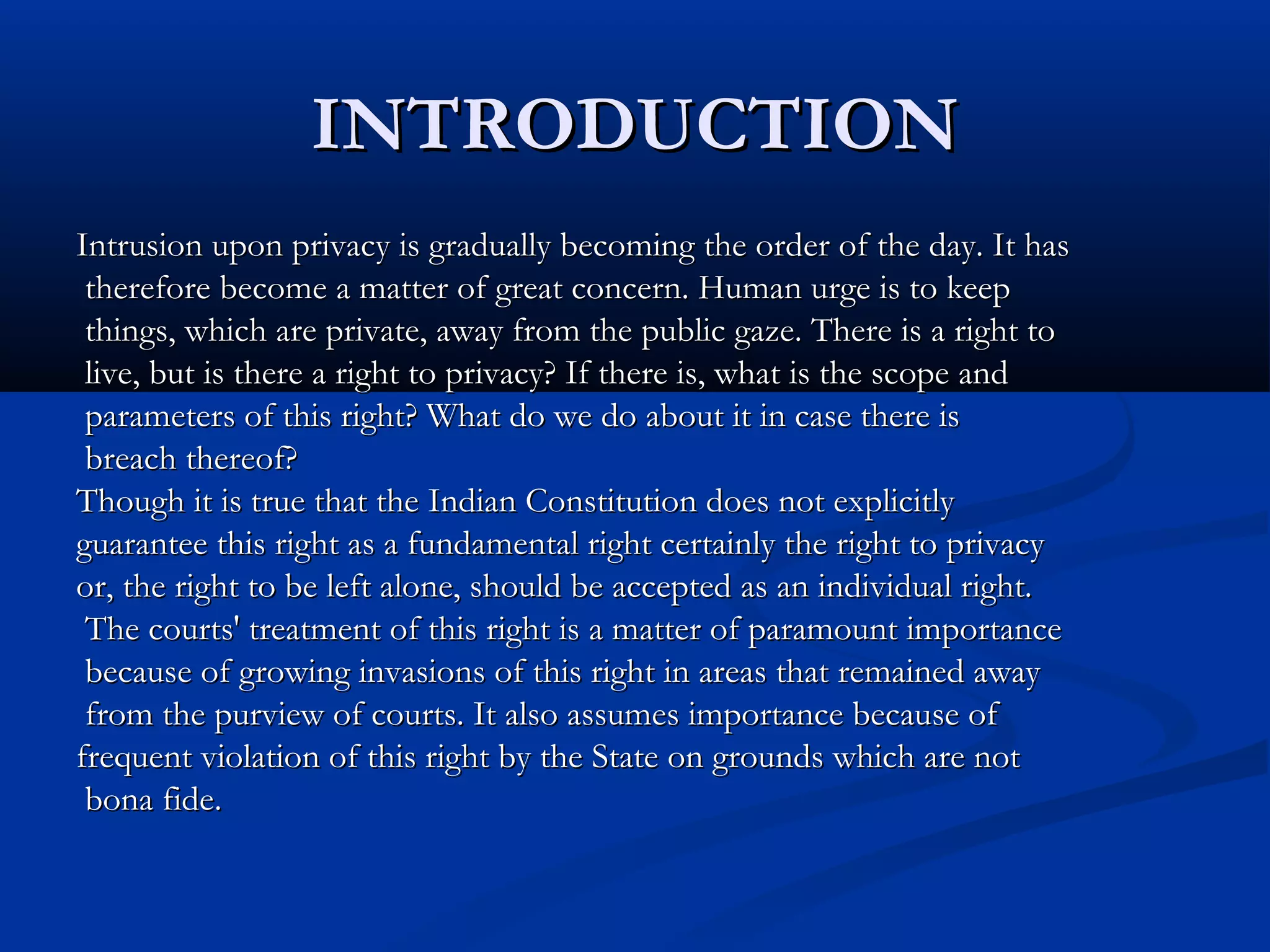 Right to privacy | PPT