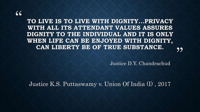 Right to privacy | PPTX