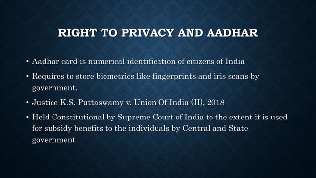 Right to privacy | PPTX