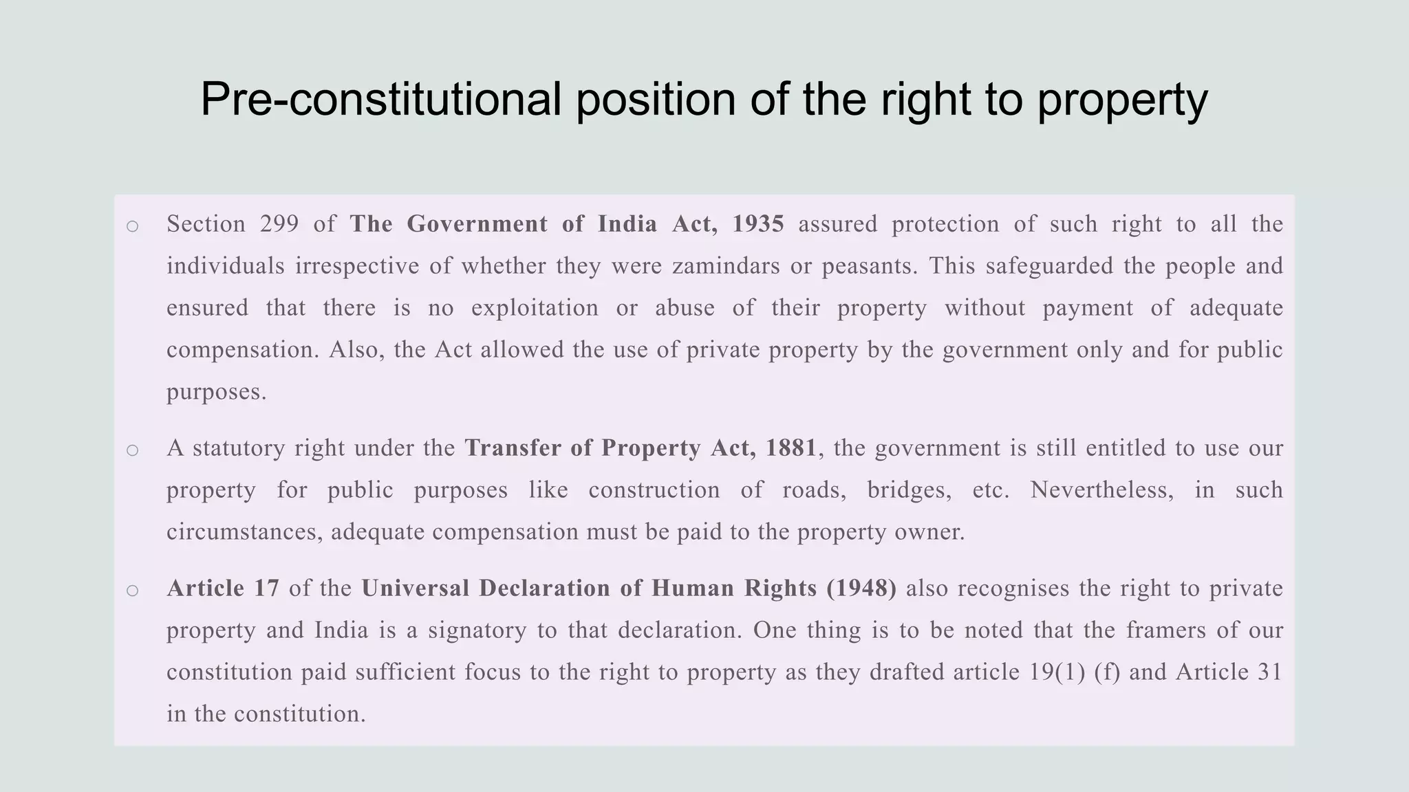 Right to property | PPTX