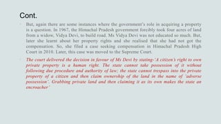 Right to property | PPTX