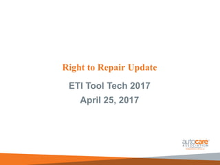 Right to repair car presentation | PDF