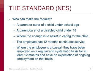 Fair Work Australia: Right to Request Flexible Working Arrangements | PDF