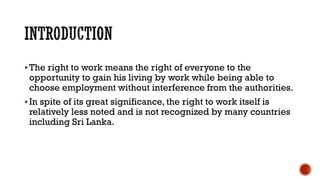 Right to work | PDF