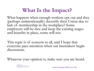 Right To Work Laws Explained | PPTX