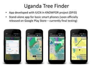 Right tree right place: vegetationmap4africa and Uganda Tree Finder | PPT