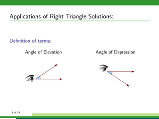 Right triangle problems | PDF
